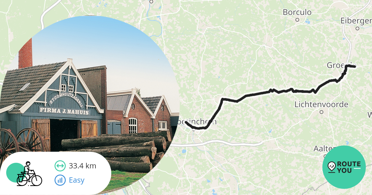 Groenlo - Doetinchem - Recreatieve fietsroute | RouteYou