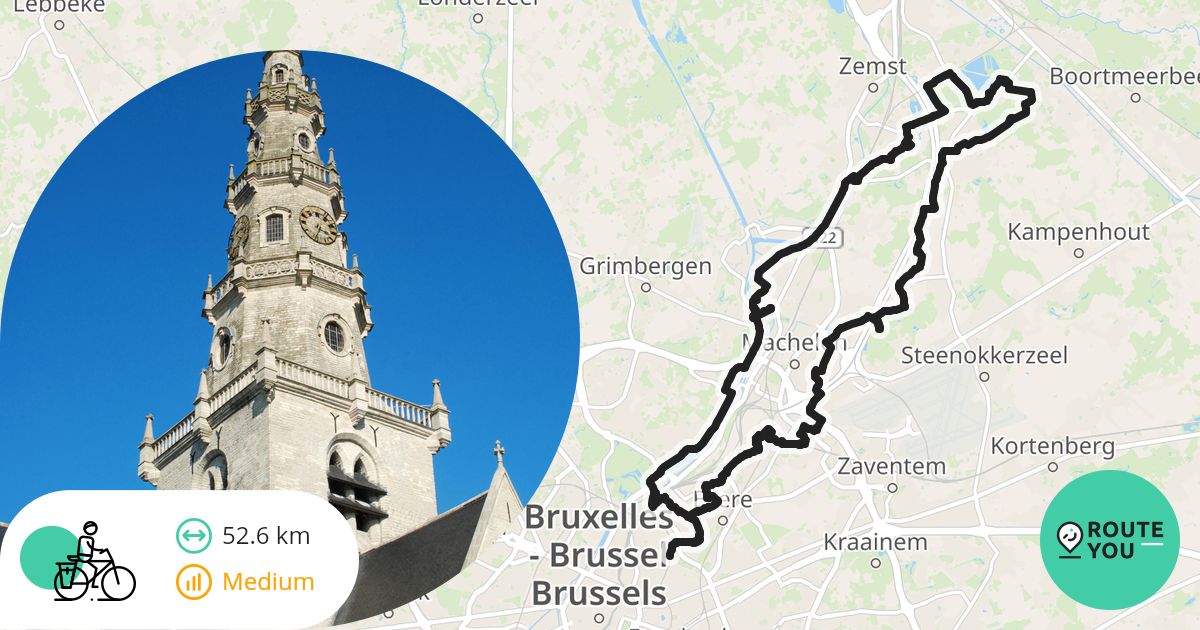 Hofstade strand uit Brussel - Recreatieve fietsroute | RouteYou