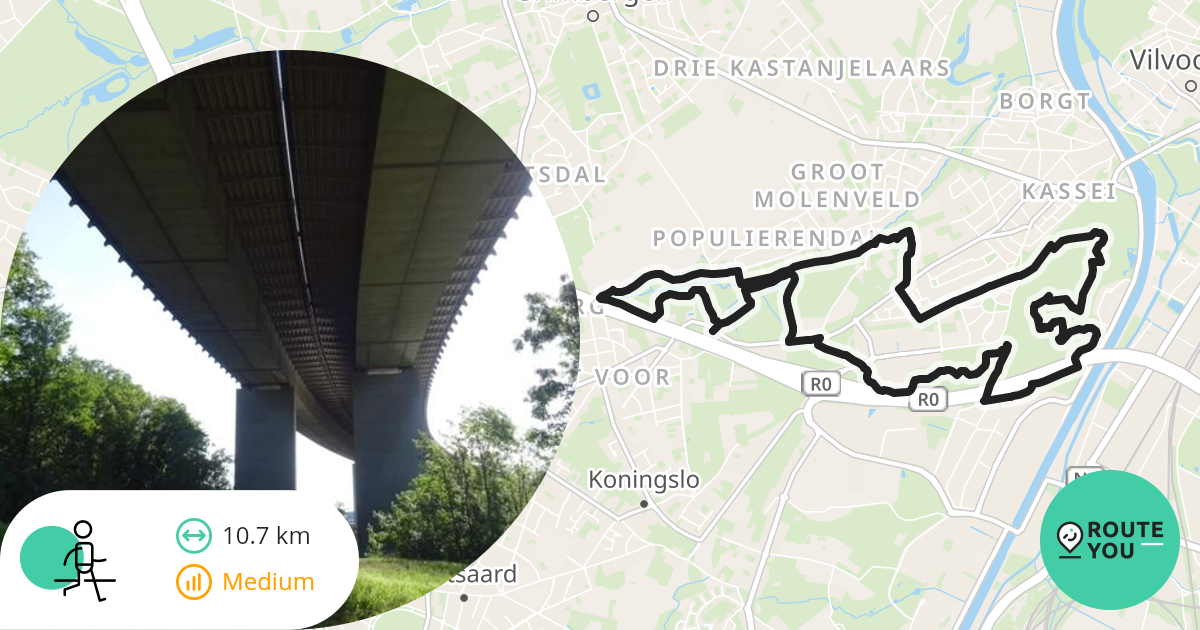 Vilvoorde : Wandelen onder het viadukt. - Wandelroute | RouteYou