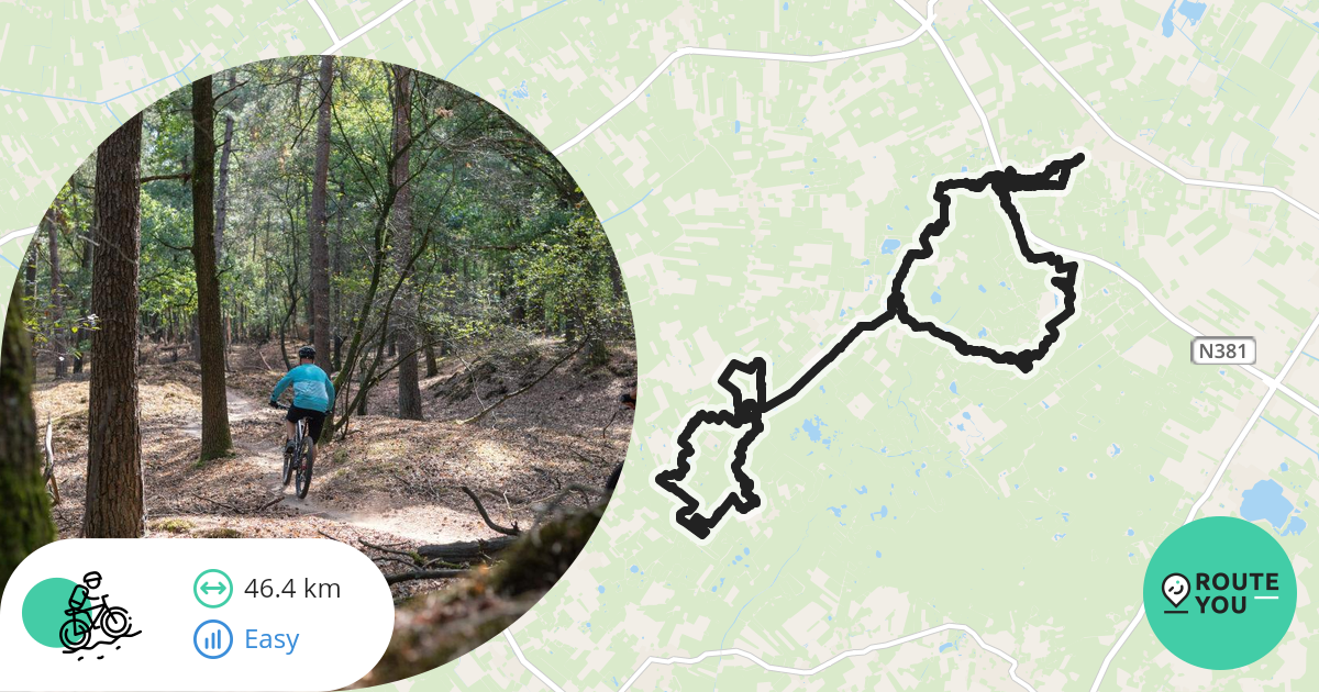 MTB 45 km Appelscha Bosberg – Kale Duinen – Vledder - Mountainbikeroute ...