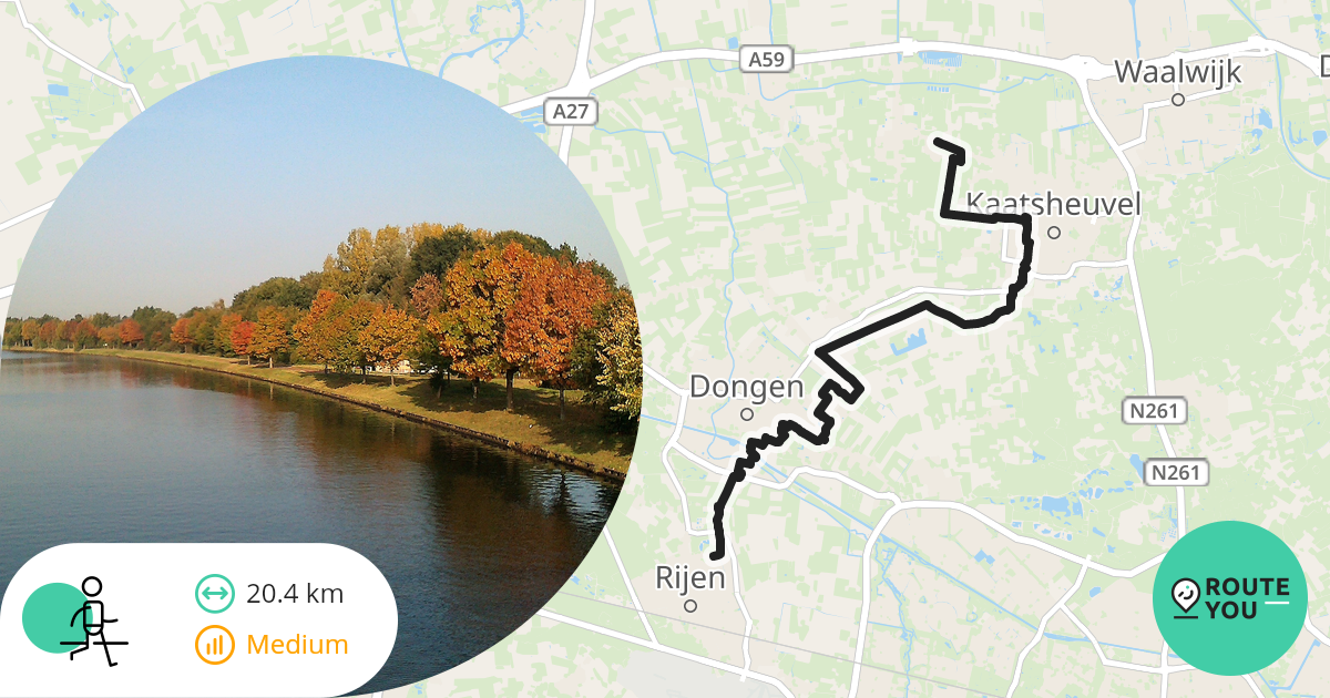 2022 05 05 Rijen - Kaatsheuvel - Wandelroute | RouteYou