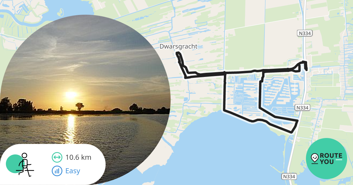 Giethoorn/Dwarsgracht 11km - Wandelroute | RouteYou