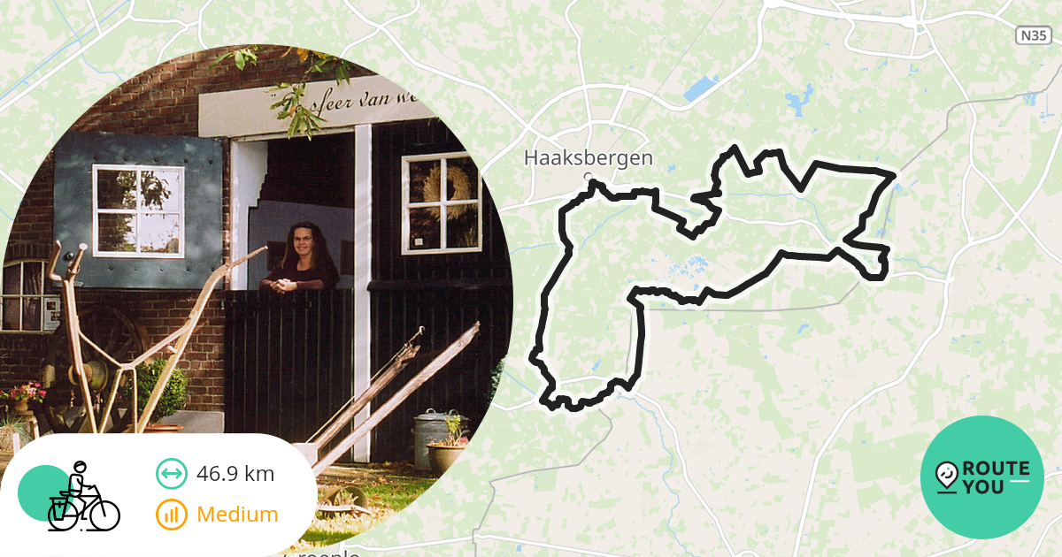 Rekken 47 km - Recreatieve fietsroute | RouteYou