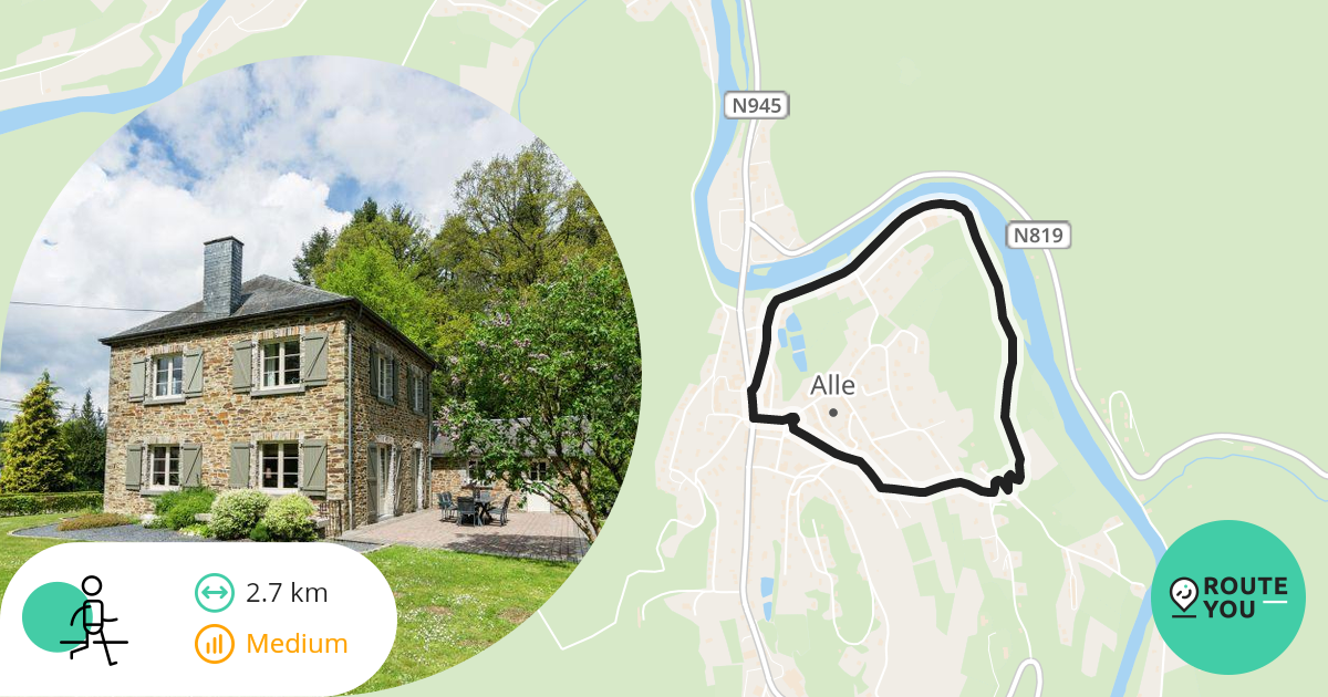 Dorp Alle sur semois - Wandelroute | RouteYou
