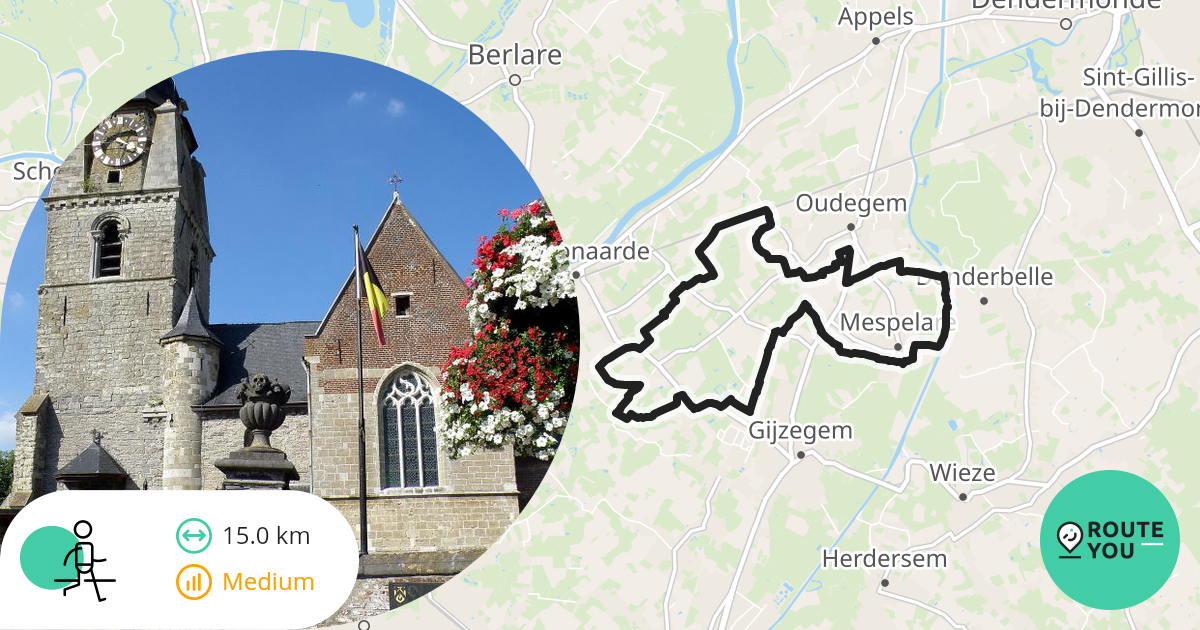 Mespelare - Schoonaarde - Wandelroute | RouteYou