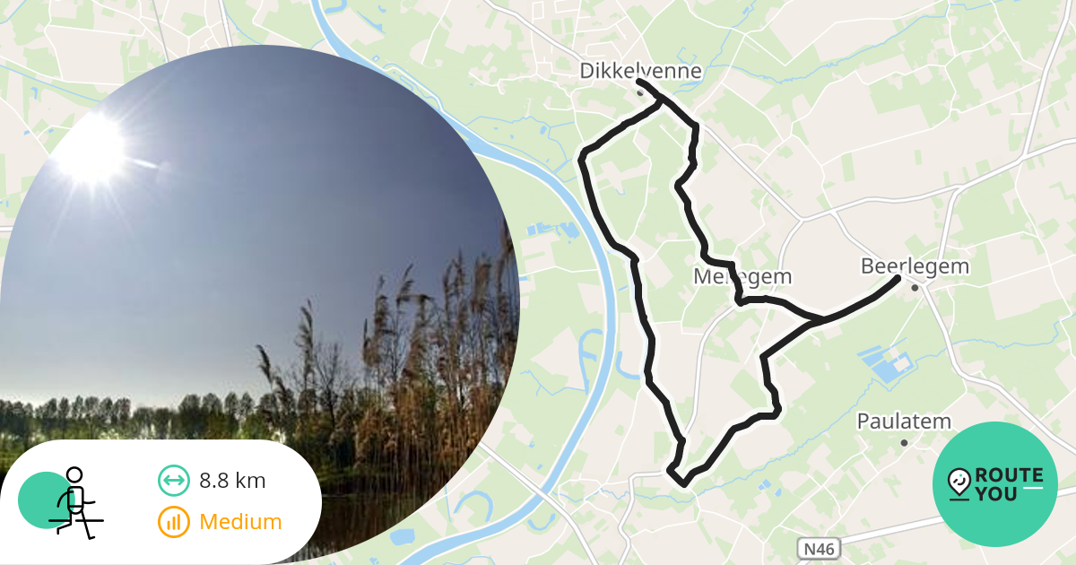 molentocht aangepaste route rolstoelgebruikers GPS route - Wandelroute ...