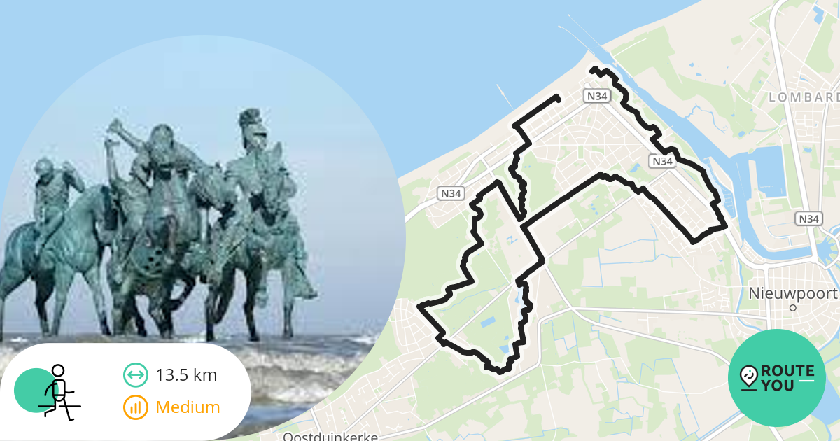 Nieuwpoort, mooie wandeling met vertrek op de zeedijk - Wandelroute ...