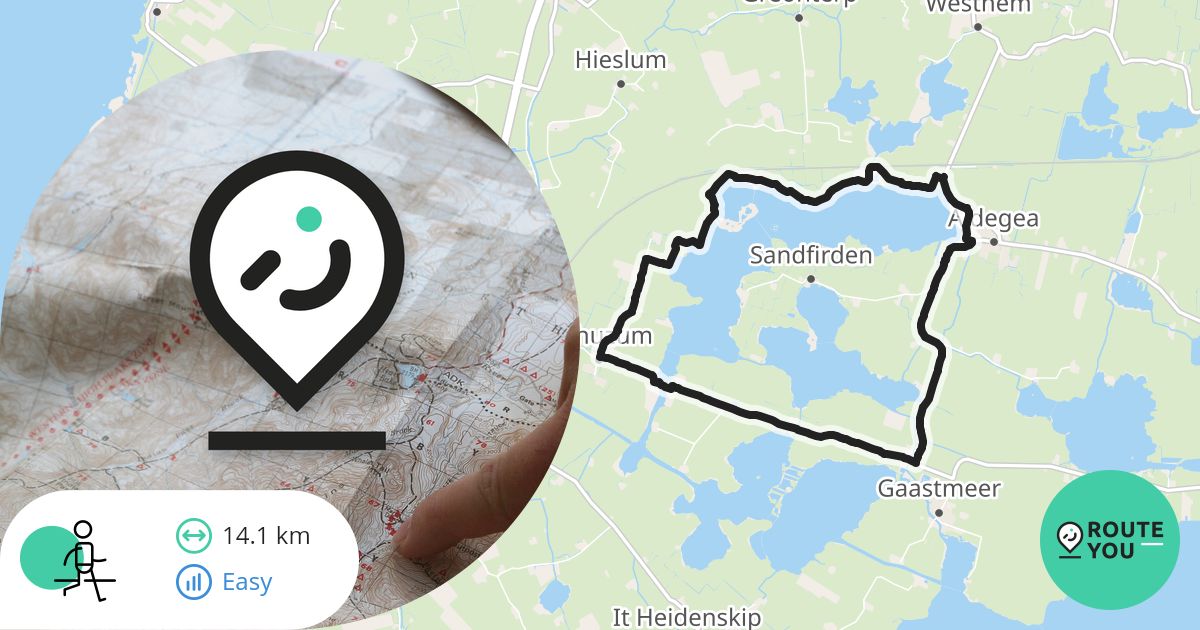 Wandeling rondom Friese meren - Wandelroute | RouteYou