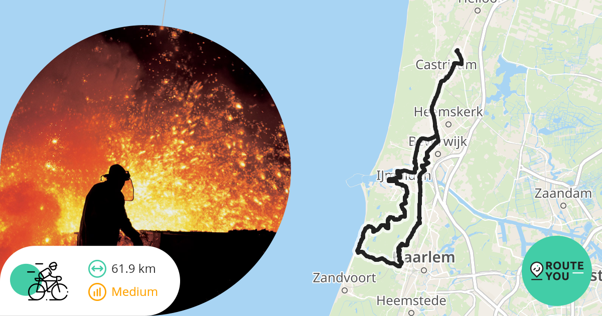 Kopje vanuit Limmen - Racefietsroute | RouteYou