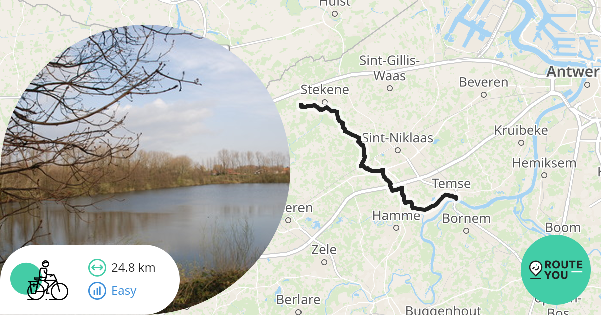 Temse - Stekene - Recreatieve fietsroute | RouteYou