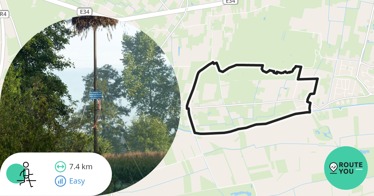 Moerbeke 7,5km - Wandelroute | RouteYou
