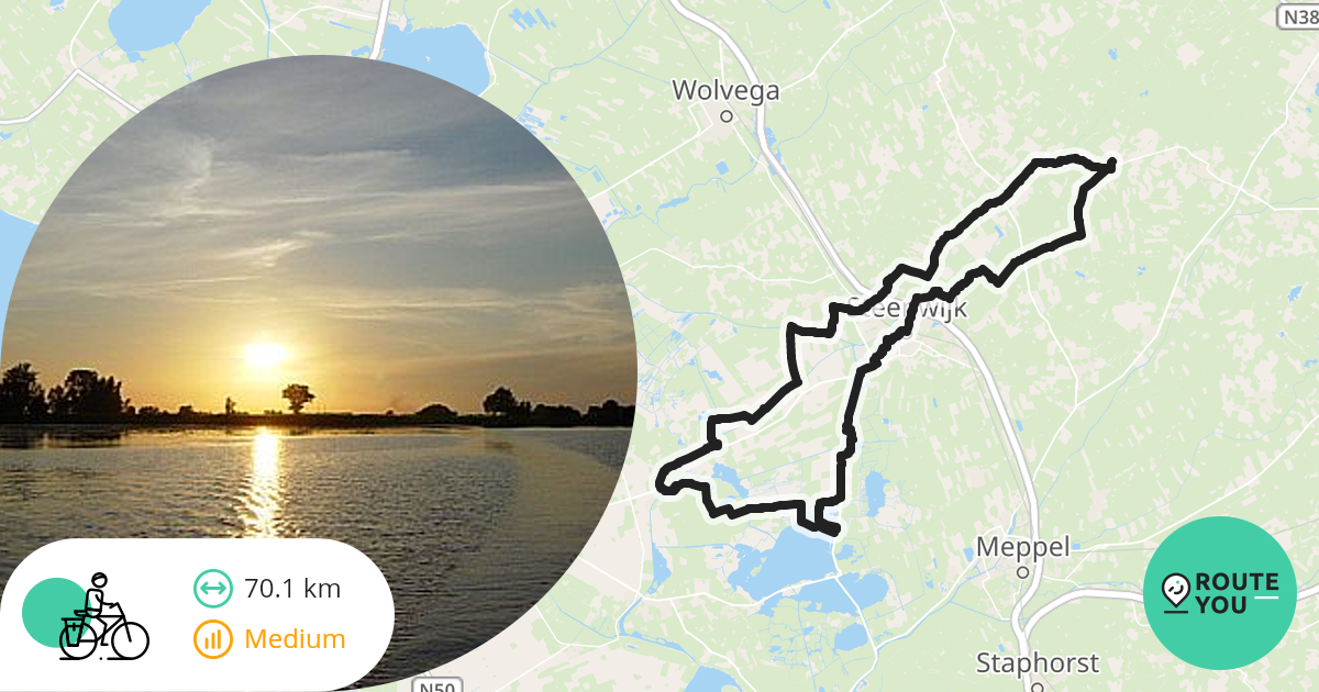 Wapse 16 - Recreatieve fietsroute | RouteYou