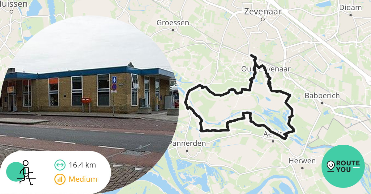 Zevenaar - Rijnstrangen - Geldersche Waard - kort - Wandelroute | RouteYou