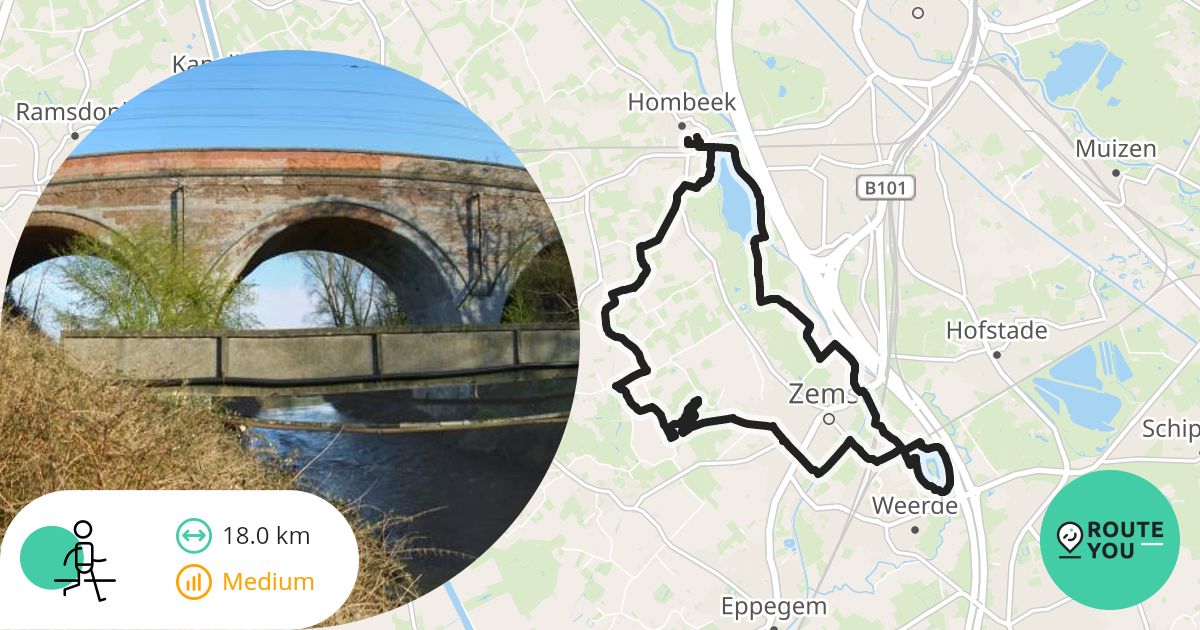 18 KM Hombeek-Zemst - Wandelroute | RouteYou