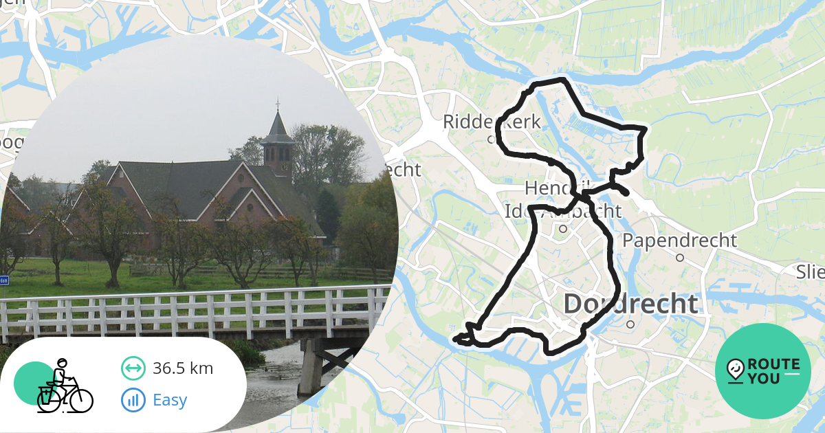 Rondje Kinderdijk met waterbus - Fietsroute | RouteYou