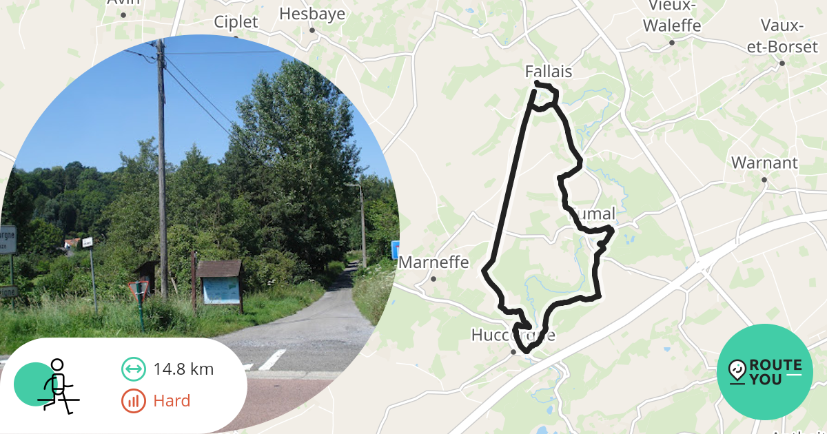 Braives - Fallais - Wandelroute | RouteYou