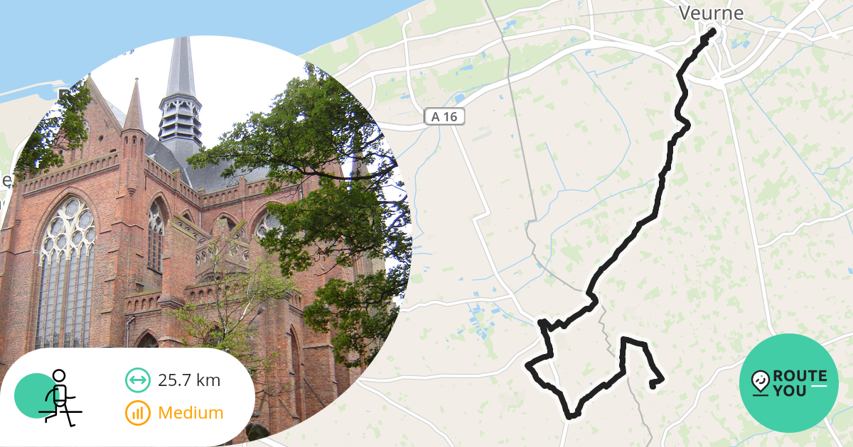 Leisele - Veurne dag 1 - Wandelroute | RouteYou