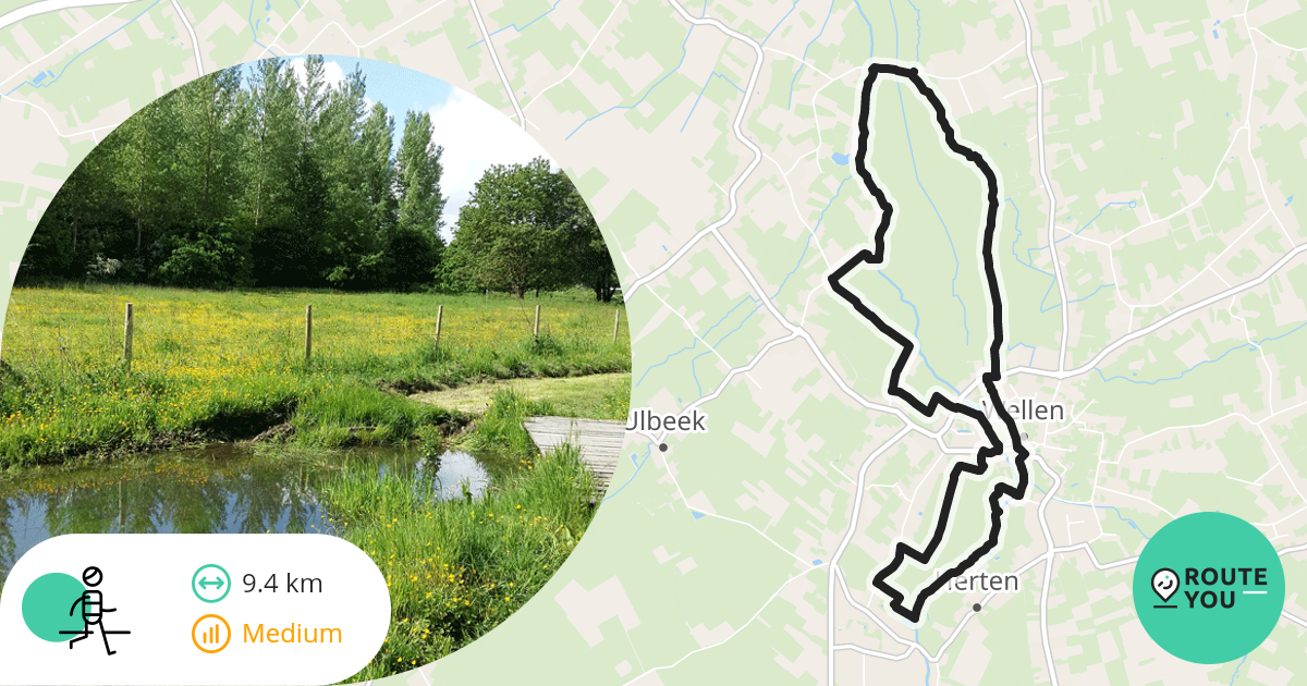 Langs beken en rivieren in Wellen - Recreatieve wandelroute | RouteYou