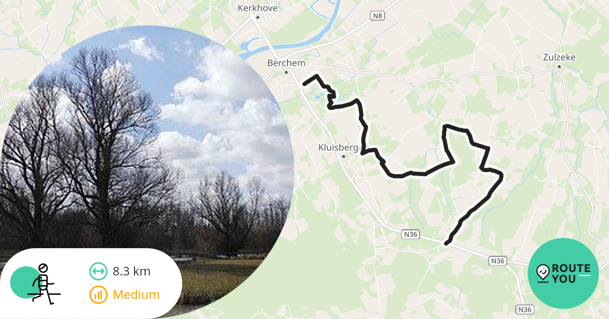 2022 - Kluisbergen - Berchem via Paterberg - Recreatieve wandelroute ...