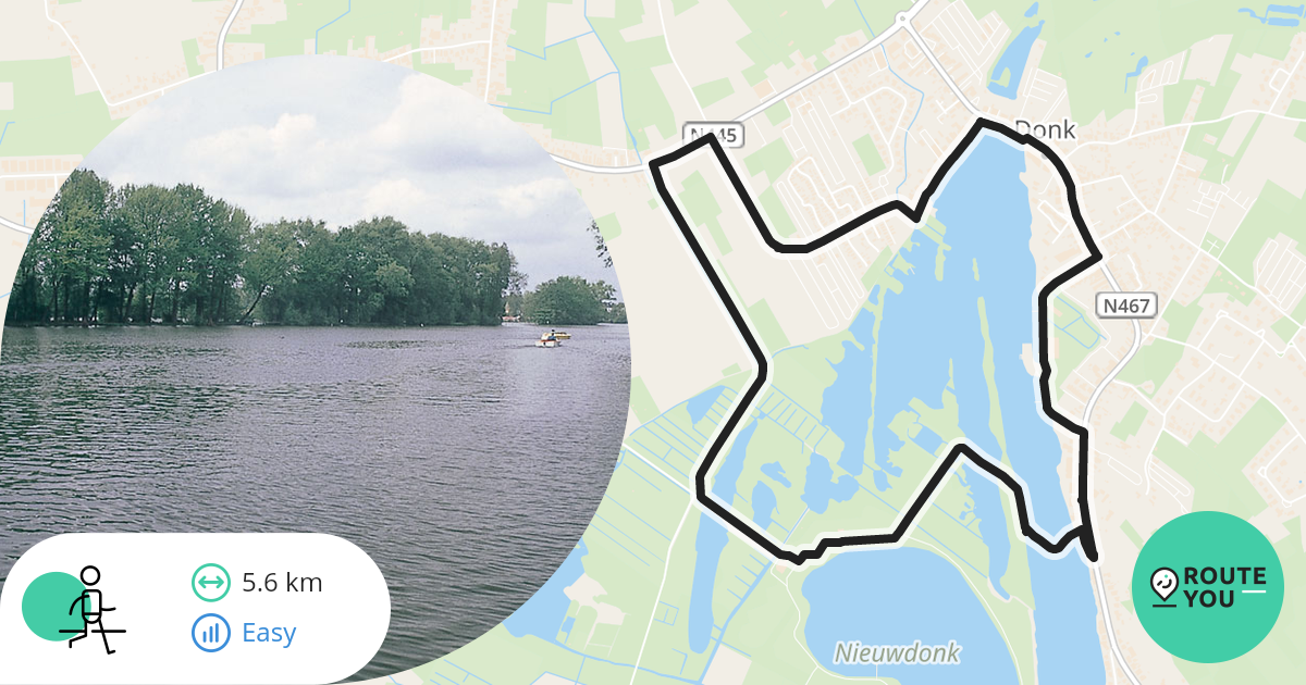 Overmere-Donk - Wandelroute | RouteYou