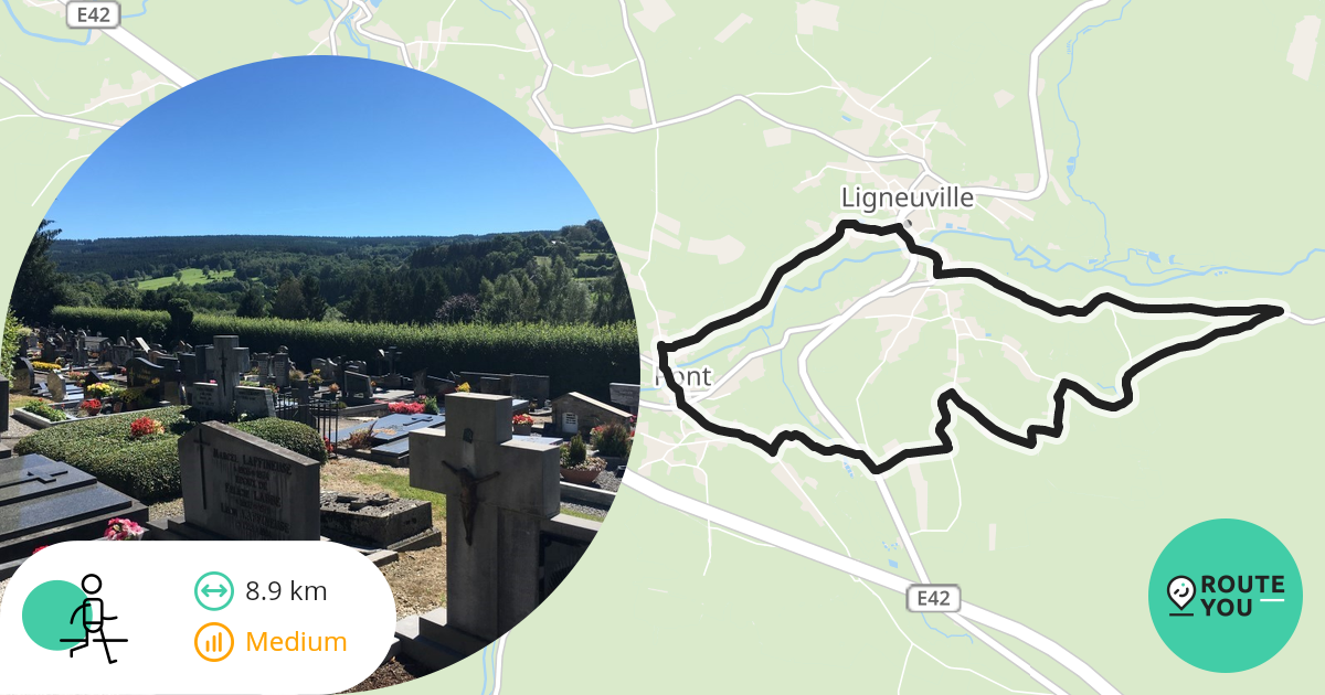 GWA 9 Ligneuville - Door en boven het dal van de Boven-Amblève ...