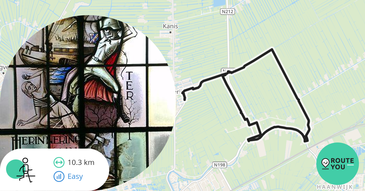 Rondje Kamerik, van en naar de bushalte , door de polder en langs de ...