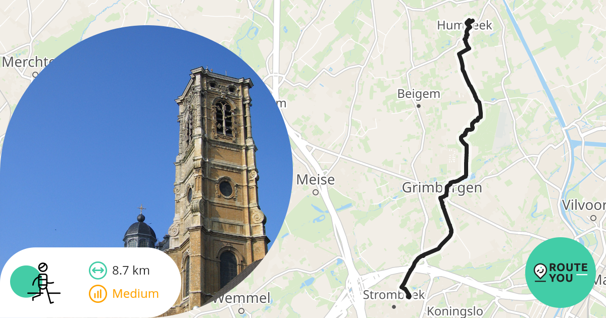 Strombeek-Bever - Humbeek - Recreatieve wandelroute | RouteYou