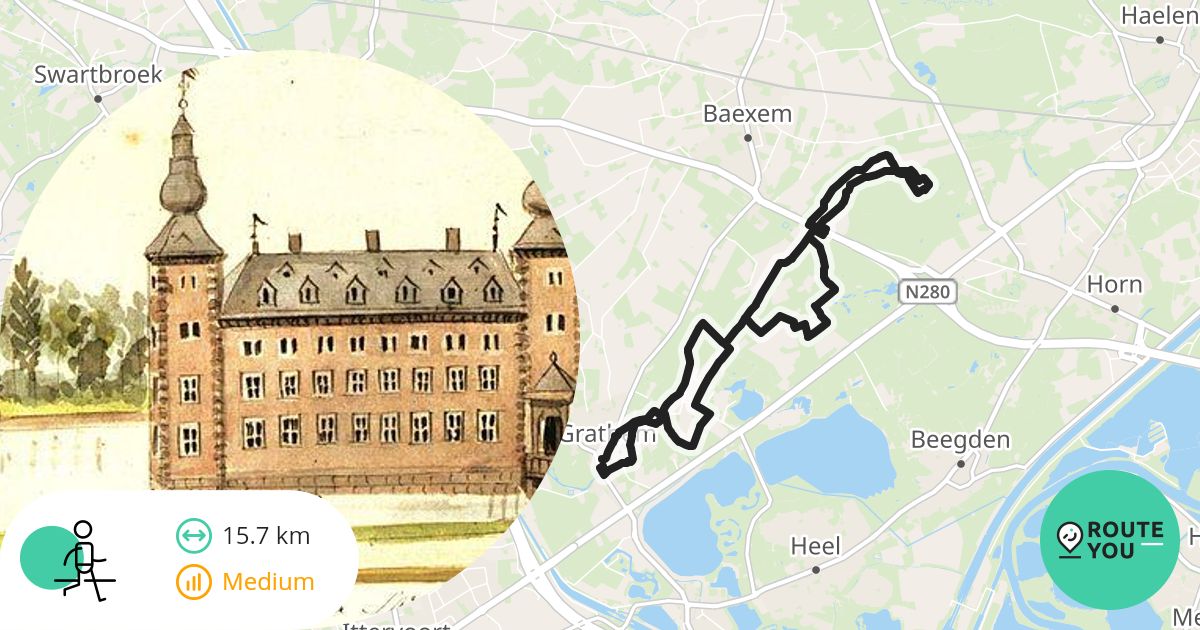 Voetspoor 325 Grathem - Horn - Wandelroute | RouteYou