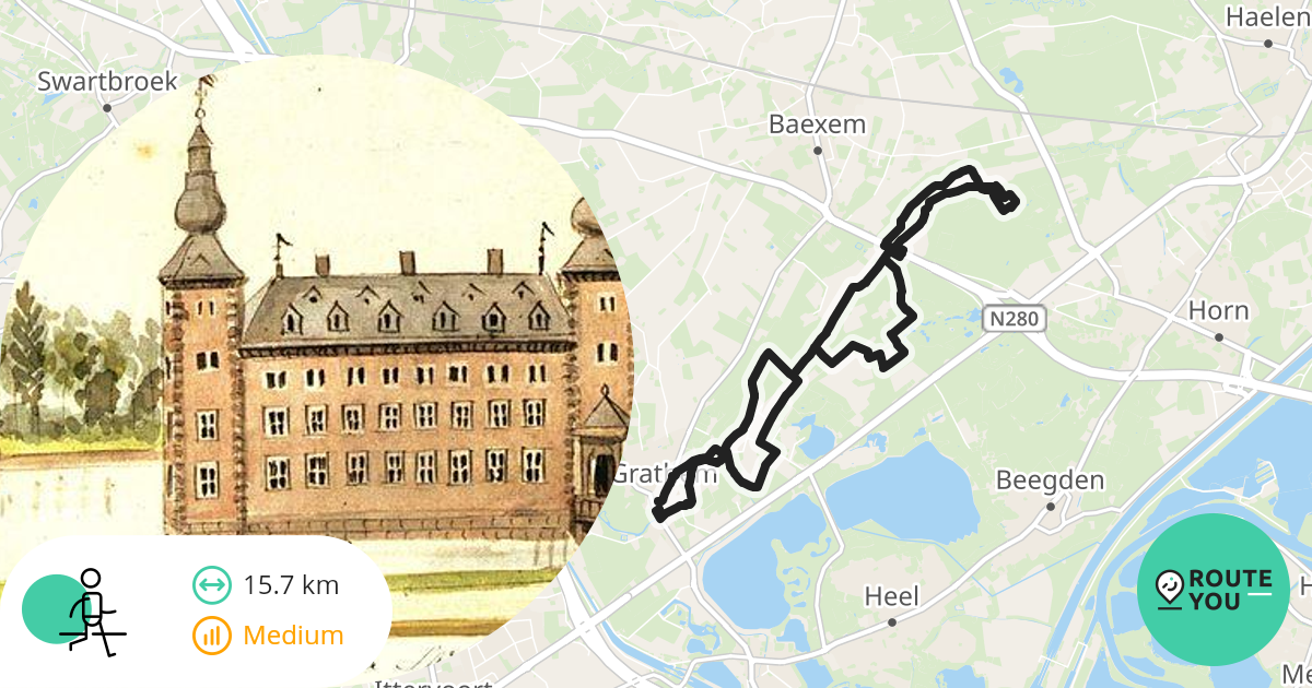 Voetspoor 325 Grathem - Horn - Wandelroute | RouteYou