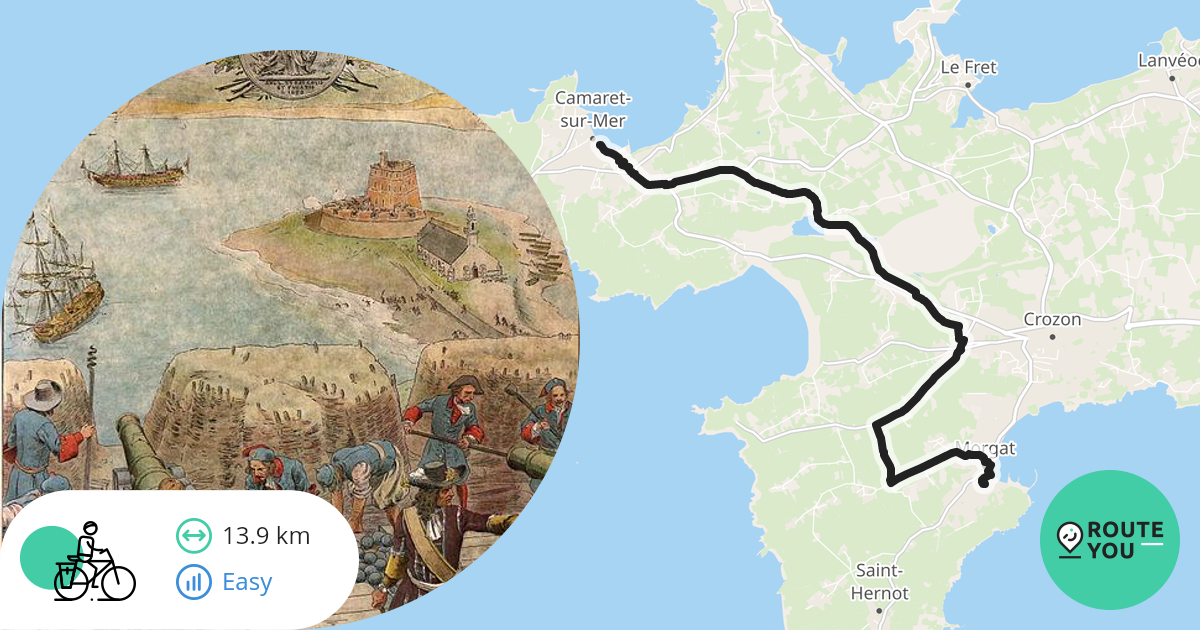 Crozon - Camaret-sur-Mer - Itinéraire à vélo | RouteYou