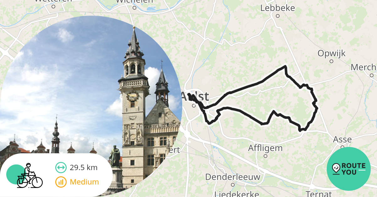 Mazenzele - Recreatieve fietsroute | RouteYou