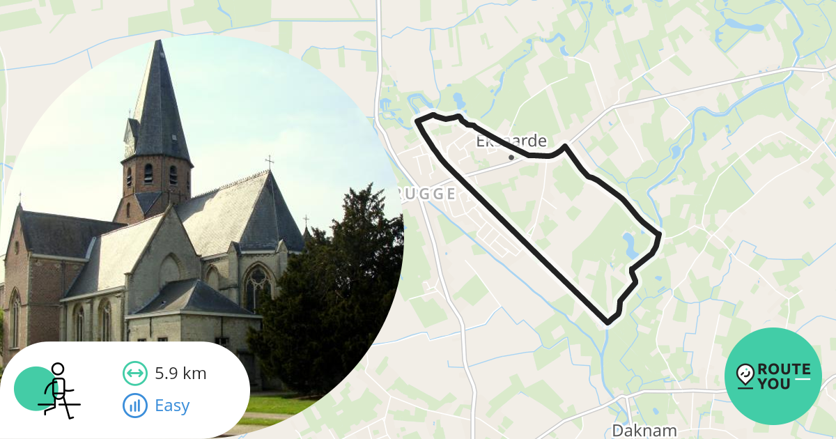 Eksaarde - Wandelroute | RouteYou