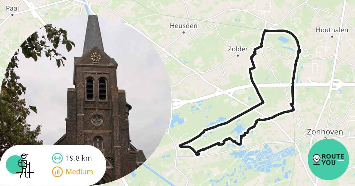 20km wandelroute Heusden-Zolder - Hikingroute | RouteYou