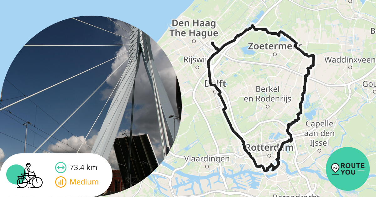 Voorburg - Zoetermeer - Rotterdam - delft - Voorburg - Recreatieve ...