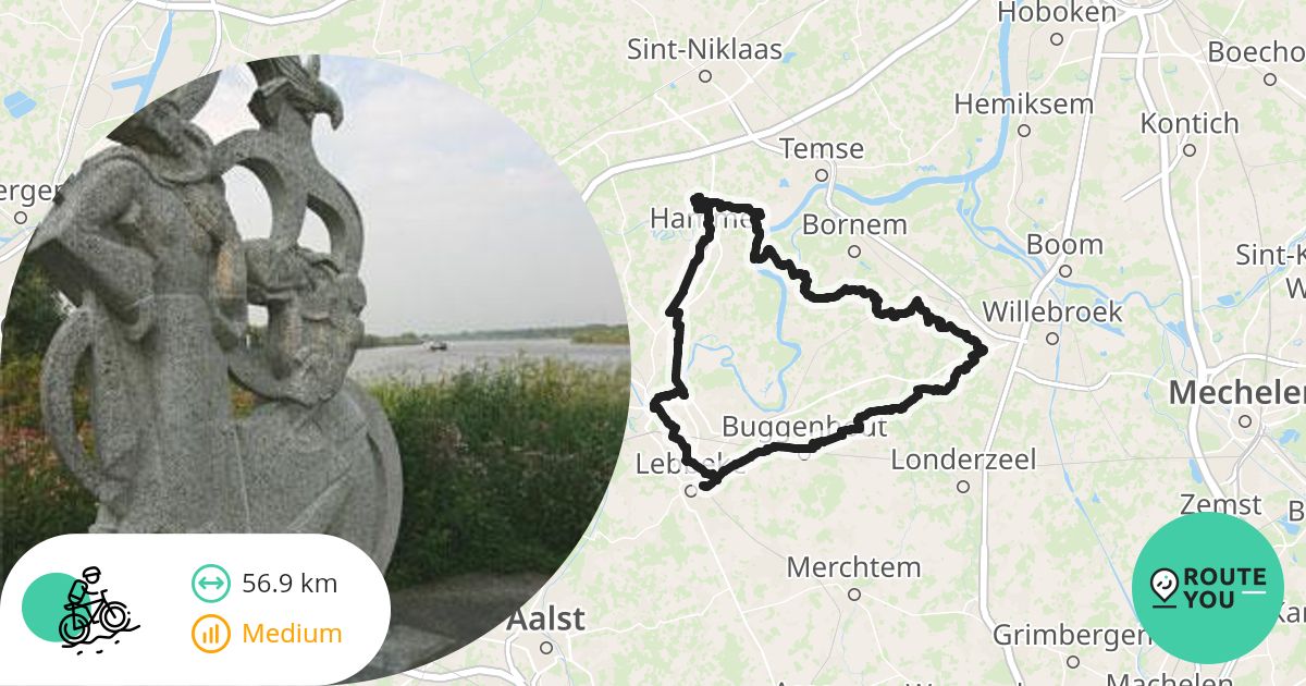 Lebbeke mtb noord - Mountainbikeroute | RouteYou