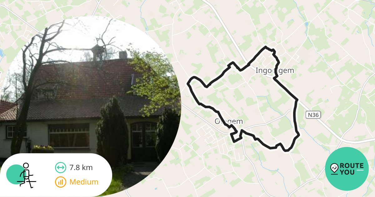 Verrassende plekjes rond Otegem - Wandelroute | RouteYou