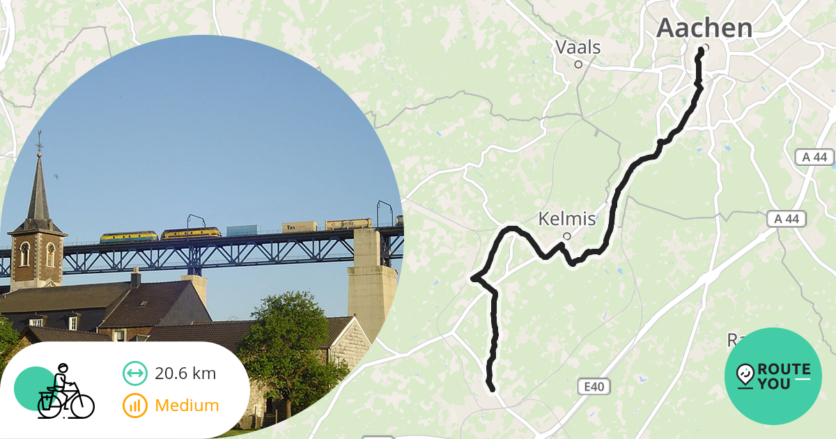 Aken - Lontzen - Recreatieve fietsroute | RouteYou