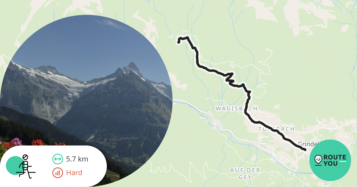 Busalp vanaf Grindelwald - Recreatieve wandelroute | RouteYou