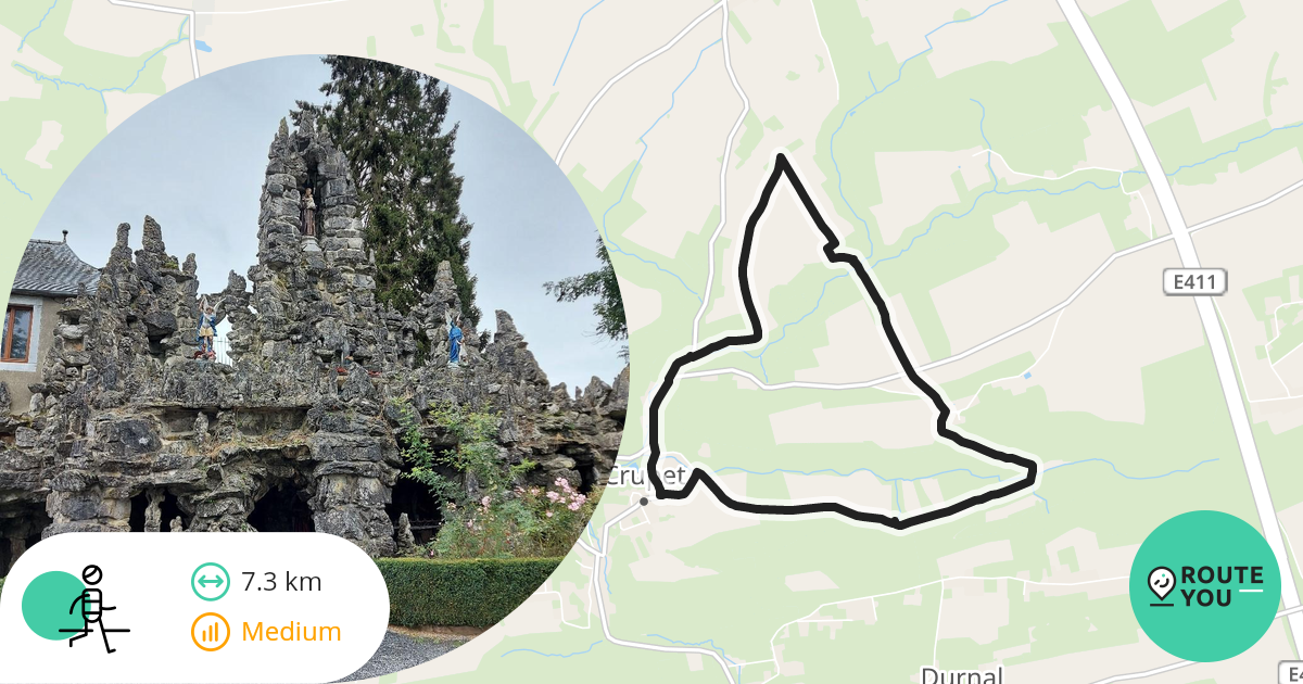 Wandelen in de velden rond Crupet - Recreatieve wandelroute | RouteYou