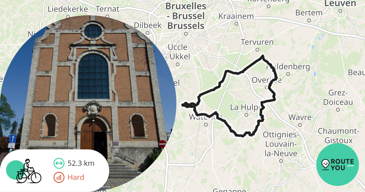 Sint Genesius Rode 55 - Recreatieve fietsroute | RouteYou