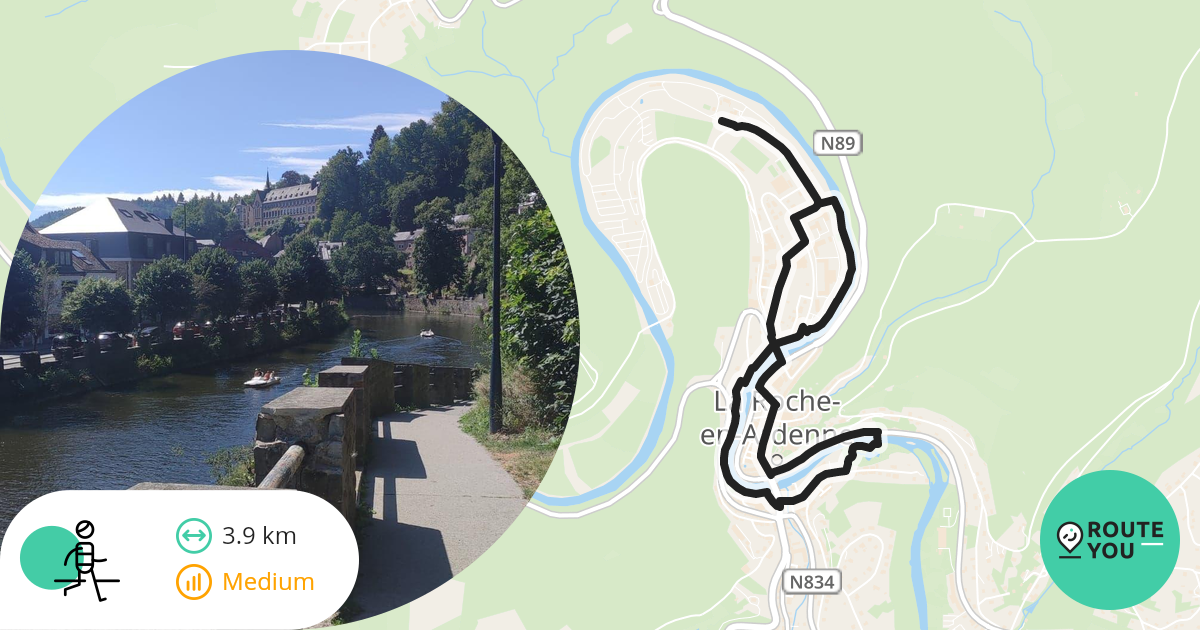 Centrum La Roche en Ardenne ontdekken - Recreatieve wandelroute | RouteYou