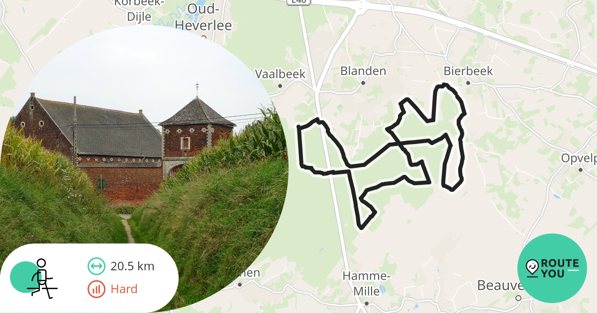 Bierbeek schavaaiwandeling + meerdaalwoud 20km - Wandelroute | RouteYou