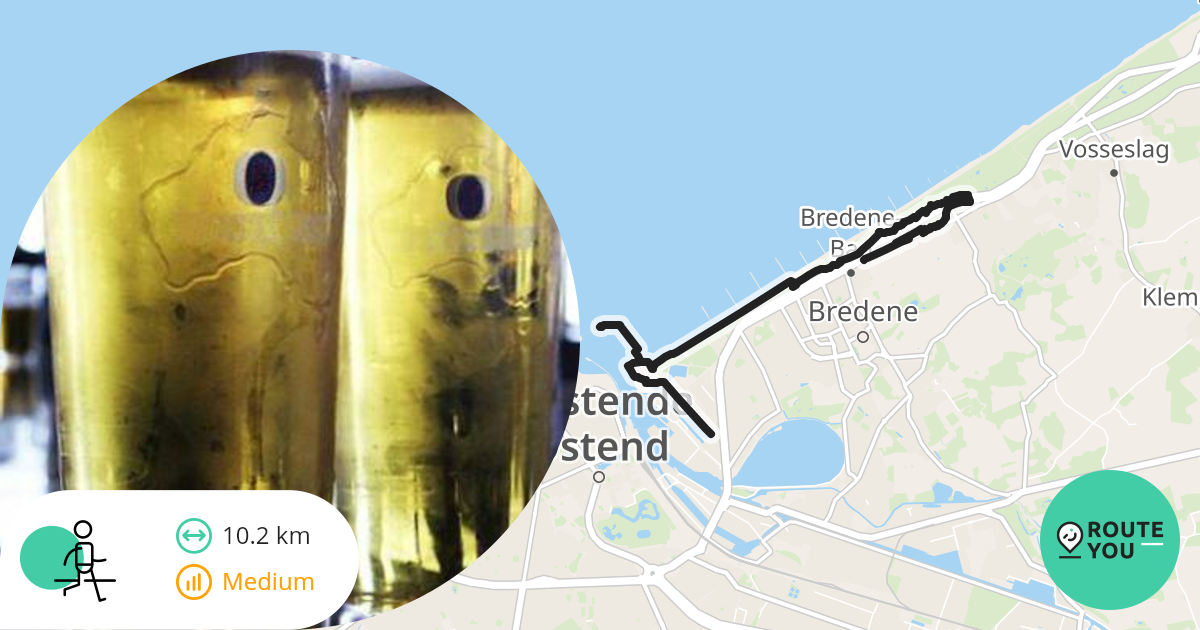 Oostende - Bredene - Wandelroute | RouteYou