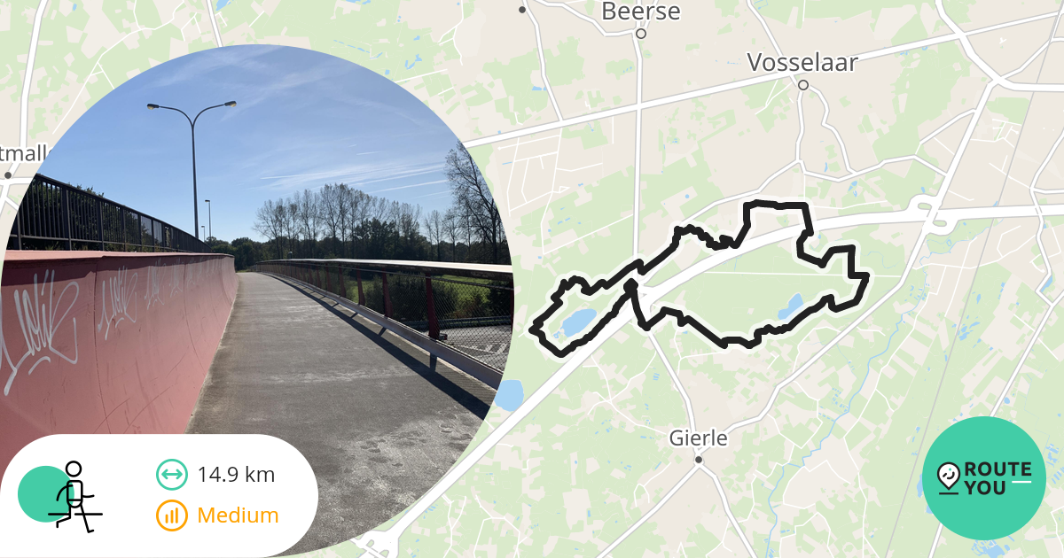 De Lilse Bergen- Grotenhoutbos - Gielsbos - Wandelroute | RouteYou