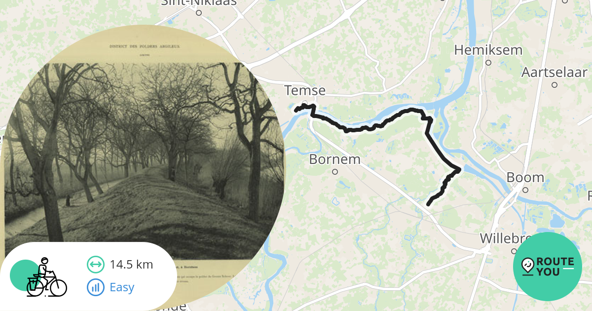 Puurs - Temse - Recreatieve fietsroute | RouteYou