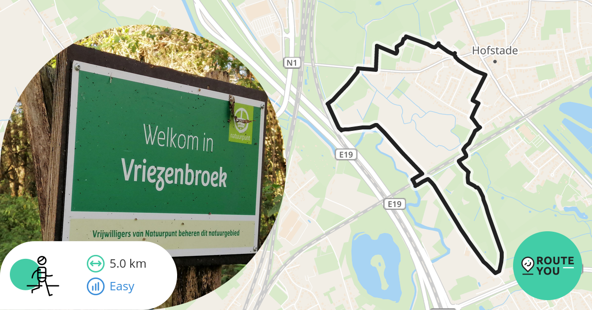 Het Vriezenbroekwandelpad - Zemst (Hofstade) - Recreatieve wandelroute ...