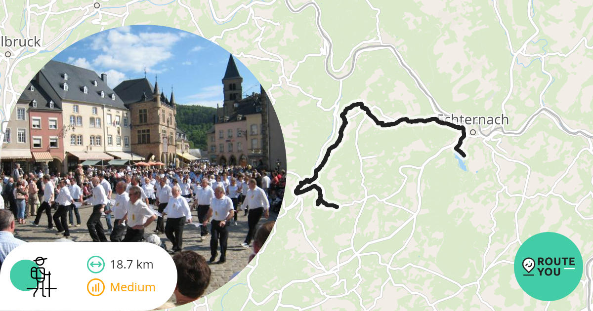 Consdorf-Echternach : deel van Mullerthal etappe 2 - Hikingroute | RouteYou