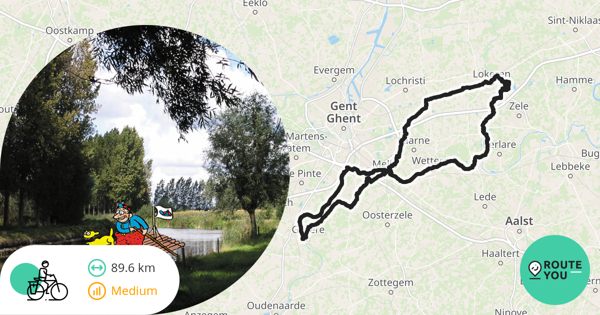 Gavere Lokeren Gavere - Recreatieve fietsroute | RouteYou
