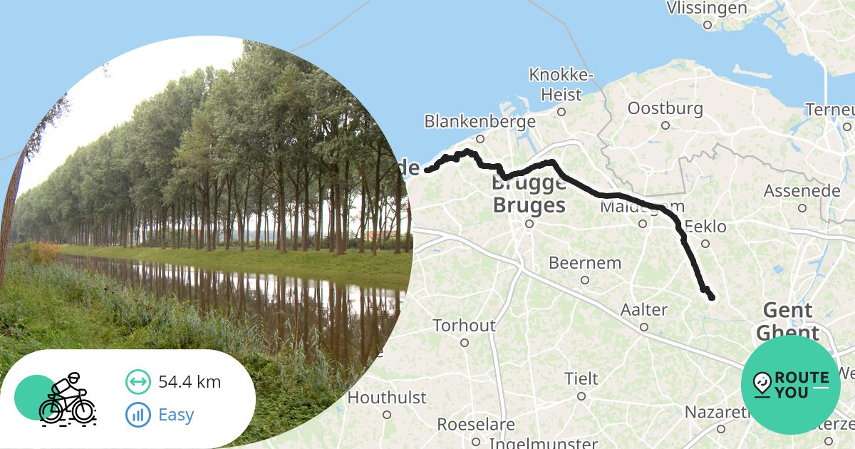 Zomergem - Klemskerke - Gravelbikeroute | RouteYou