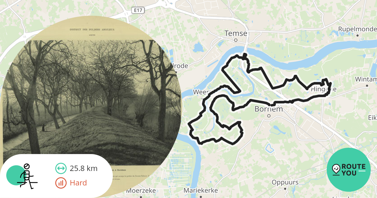 2022-10-27 do WANDELING 26 km vanaf centrum Bornem => Weert ...